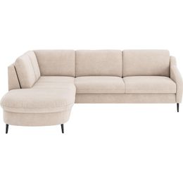 Sit & More sit&more Ecksofa &raquo;Soul L-Form&laquo; wahlweise mit Bettfunktion und Bettkasten oder Schubkasten beige 95% Polyester, 5% Polyamid