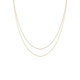 Elli Damen Ketten-Set &raquo;Choker Set (2tlg) Venezia Gliederkette 925 Silber&laquo; gold