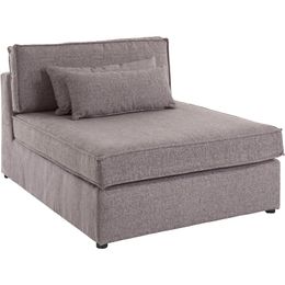 OTTO home Sofa-Mittelelement &raquo;Enid&laquo; Teil eines Modulsofas, fester Sitzkomfort, auch in Breitcord grau Baumwollmix (60% Baumwolle/40% Leinen);Struktur 