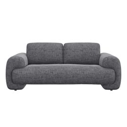 FLEXLUX 2,5-Sitzer &raquo;Molino Designsofa, Polstersofa, Einzelsofa, Couch&laquo; Kaltschaum & Stahl-Wellen f&uuml;r erstklassigen Sitzkomfort, F&uuml;sse Schwarz grau 100