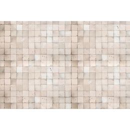 ARCHITECTS PAPER Fototapete &raquo;Old Tiles White&laquo; Vlies, Wand, Schr&auml;ge beige Vlies