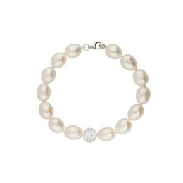 Vivance Damen Perlenarmband &raquo;Kristall&laquo; silber