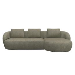 FLEXLUX Wohnlandschaft &raquo;Torino, rund, L-Form, Sofa-Ecke mit Recamiere, Longchair-Sofa&laquo; Modernes, organisches Sofa-Design, Kaltschaum, 