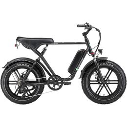 GreenStreet Unisex GreenStreet &raquo;California&laquo; 7 Gang Shimano Kettenschaltung Heckmotor 250 W Pedelec, Elektrofahrrad f&uuml;r Damen u. Herren, MTB schwarz