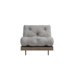 Karup Design Daybett &raquo;Daybett Roots Schlafsofa &ndash; G&auml;stebett & Sofa aus FSC -Kiefer&laquo; Inkl. Futonmatratze, in mehreren Gr&ouml;&szlig;en & Farben erh&auml;ltlich grau Bezug: 80% 