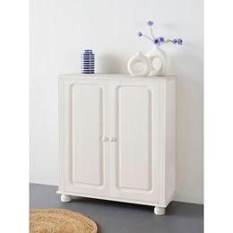 Home Affaire Highboard &raquo;Mette&laquo; Kommode mit 2 Einlegeb&ouml;den, Breite 85cm, Tiefe 34 cm, H&ouml;he 95 cm wei&szlig;