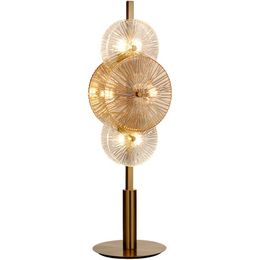 Searchlight Tischleuchte &raquo;Wagon Wheel 6Lt Table Lamp, Bronze with Clear and Amber Glas&laquo; G9 1 Stk.