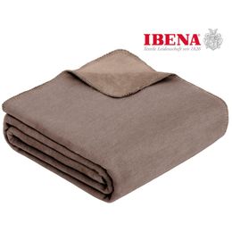Ibena Wohndecke &raquo;Wohndecke Doubleface Dublin&laquo; in trendigen Farben braun Baumwolle, Polyacryl, Polyester