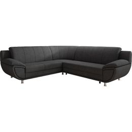 Trendmanufaktur Ecksofa &raquo;Rondo II, zeitlos & elegant, bequeme Armlehnen, L-Form&laquo; wahlweise mit Federkern, wahlweise mit Bettfunktion, B/T 247/267cm 