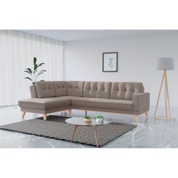 Sit & More sit&more Ecksofa &raquo;Lavida L-Form&laquo; wahlweise mit Kippfunktion und Bettkasten grau 100% PES