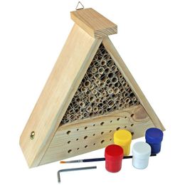 Windhager Insektenhotel &raquo;Bausatz Bee&laquo; BxTxH: 16,5x10,5x27 cm beige Massivholz