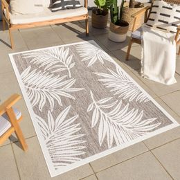 Carpet City Outdoorteppich &raquo;Outdoor 468&laquo; rechteckig 5 mm H&ouml;he L&auml;ufer, UV-best&auml;ndig, Flachgewebe, auch quadratisch, In- und Outdoor beige Polypropylen