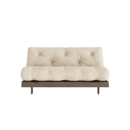 Karup Design Daybett &raquo;Daybett Roots Schlafsofa &ndash; G&auml;stebett & Sofa aus FSC -Kiefer&laquo; Inkl. Futonmatratze, in mehreren Gr&ouml;&szlig;en & Farben erh&auml;ltlich beige Bezug: 80% 