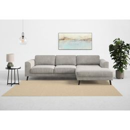 Trendmanufaktur Ecksofa &raquo;Lumber Jack, elegantes Designsofa, zeitlos modern, hoher Sitzkomfort&laquo; wahlweise mit Bettfunktion u. Bettkasten, L-Form beige 