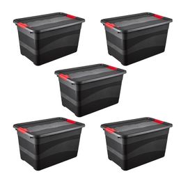 keeeper Transportbeh&auml;lter &raquo;eckhart, 5er Set Transporbox, 52 L, 59,5 x 39,5 x 34 cm&laquo; 39,5 cm breit 34 cm hoch 59,5 cm lang Set, 5 Stk. tlg. seitl. 