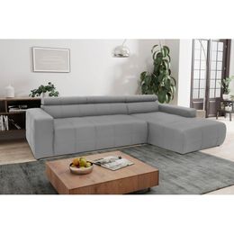 DOMO collection Ecksofa &raquo;Brandon gro&szlig;e Ausf&uuml;hrung B/T/H: 289/177/80 cm, auch in Leder und Cord&laquo; mit Kopfteilverstellung, wahlweise 