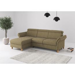 Home Affaire Ecksofa &raquo;Glendale, L-Form&laquo; inkl. Kopfteilverstellung, wahlweise mit Vorziehsitz und Bettkasten 100% Polyester