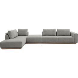 Musterring Wohnlandschaft Anreihsofa mit Armlehne rechts, Eckteil links mit Kissen & Hocker 100% Polyester