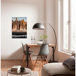 Komar Leinwandbild &raquo;Stone Towers - Gr&ouml;&szlig;e 40 x 60 cm&laquo; Baum Berge Blumen Bl&auml;tter Foto Jahreszeiten Landschaft Meer Natur Palmen Strand Packung, 1 Stk. tlg. 