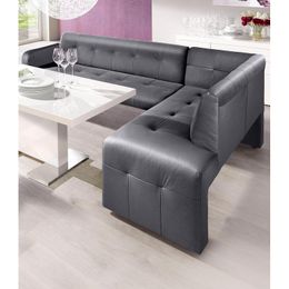 exxpo - sofa fashion Essbank &raquo;Barista, bequem und elegant, hohe Bodenfreiheit&laquo; Eckbank Barista bequem und elegant, hochwertige Detailverarbeitung grau