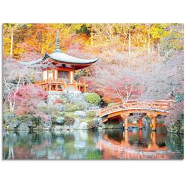 Artland Glasbild &raquo;Shingo Buddhistischer Tempel&laquo; Geb&auml;ude 1 Stk. tlg. in verschiedenen Gr&ouml;&szlig;en bunt