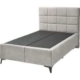 ED EXCITING DESIGN Boxspringbett &raquo;Navarra&laquo; wahlweise mit Matratze silber 100% Polyester