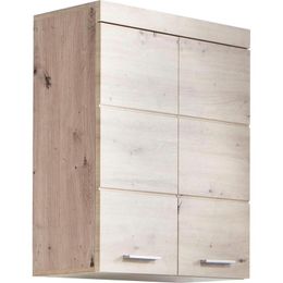 Welltime H&auml;ngeschrank &raquo;Avena&laquo; Badschrank breit mit verstellbaren B&ouml;den - Ma&szlig;e (B/T/H) 73/23/77 cm braun