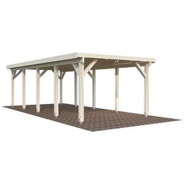 Palmako Einzelcarport &raquo;Karl&laquo; Massivholz natur beige