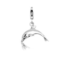NENALINA Damen Charm-Einh&auml;nger &raquo;Charm Delfin Tier Anh&auml;nger 925 Silber&laquo; silber