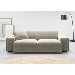 Home Affaire 2,5-Sitzer &raquo;Glimminge auch in Breitcord, Feincord + Easy care-Bezug&laquo; besondere Kedern&auml;hte, Zierkissen silber 100% Polyester