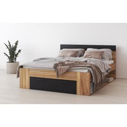 Home Affaire Bettgestell &raquo;Faweza, Breite 160 bzw. 180 cm, Stauraumbett&laquo; Funktionsbett Schublade mit extra viel Stauraum beige