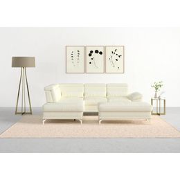 Sit & More sit&more Ecksofa &raquo;Cabrio L-Form, B: 274 cm, mit Sitztiefen-, Arm- & Kopfteilverstellung&laquo; 3 Nierenkissen, Federkern, optional Bettfunktion und Stauraum