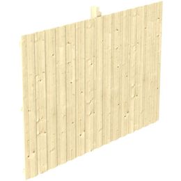 Skan Holz Carport-R&uuml;ckwand aus Deckeschalung 20x120mm beige Holzwerkstoff