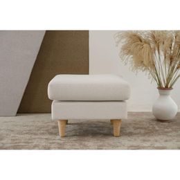 OTTO home Polsterhocker &raquo;Tvinno&laquo; im skandinavischen Stil beige 100% Polyester