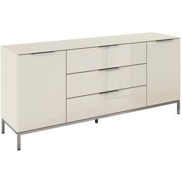 Rauch Kombikommode &raquo;Kommode T&uuml;rkommode Sideboard Kombikommode FLIPP mit Glasfront&laquo; Breite 160 cm mit 2 Einlegeb&ouml;den, 2-t&uuml;rig, 3 Schubladen, Soft-Close