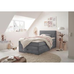 ED EXCITING DESIGN Boxspringbett &raquo;Luzern&laquo; inkl. Bettkasten grau 92% Polyester, 8% Nylon