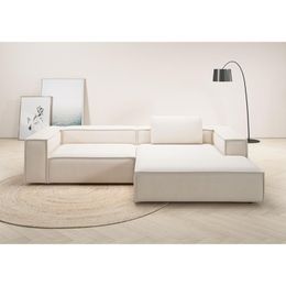 Home Affaire Ecksofa &raquo;Watertown, modernes XXL L-Form, 306 cm breit&laquo; Gro&szlig;z&uuml;giges Lounge-Sofa mit viel Platz f&uuml;r die Familie beige 100% Polyester