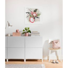 Komar Leinwandbild &raquo;Sweet Pitaya - Gr&ouml;&szlig;e 60 x 60 cm&laquo; Natur 1 Stk. tlg. Keilrahmenbild mi Echtholzrahmen bunt Holz, Papier