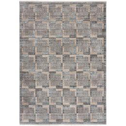 FLAIR RUGS Teppich &raquo;Evelyn Blocks Flor mit Glanzeffekt&laquo; rechteckig 8 mm H&ouml;he geometrisches Design, Wohnzimmer, Schlafzimmer, Esszimmer beige Polyester