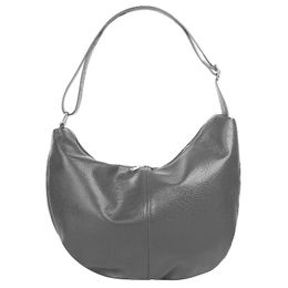 Samantha Look Damen Shopper echt Leder, Made in Italy schwarz