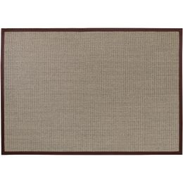 Dekowe Sisalteppich &raquo;Brasil&laquo; rechteckig 6 mm H&ouml;he Flachgewebe, Obermaterial: 100% Sisal, mit Bord&uuml;re, Wohnzimmer braun Sisal