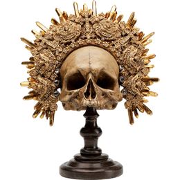 KARE Dekoobjekt &raquo;Deko Objekt King Skull 42cm&laquo; gold Polyresin