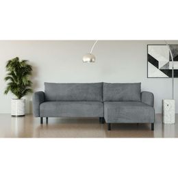 Home Affaire Ecksofa &raquo;Glandine&laquo; L-Form grau 100% Polyester