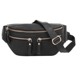 Betty Barclay Damen G&uuml;rteltasche echt Leder schwarz