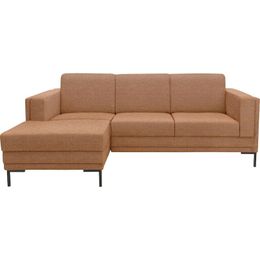 LOOKS by Wolfgang Joop Ecksofa &raquo;LOOKS VII L-Form&laquo; klare Linien, edles Design braun 100% Polyester