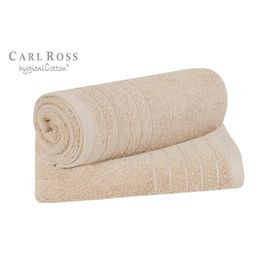 Carl Ross Handtuch &raquo;HygieniCotton&laquo; mit 2 Aufh&auml;ngekordeln braun Frottee, Obermaterial: 100% Baumwolle