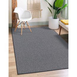 the carpet Teppich &raquo;Natal&laquo; rechteckig 5 mm H&ouml;he Wohnzimmer Teppich robust Filz-R&uuml;cken grau Polypropylen