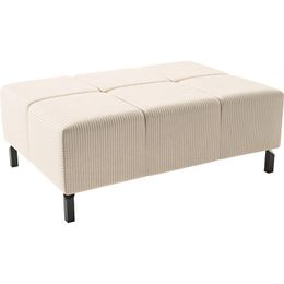 Home Affaire Hockerbank &raquo;Ancona New&laquo; passend zum Ecksofa, auch in Easy care-Bezug + Cord beige : 88% Polyester, 12% Polyacryl
