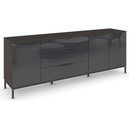 Rauch Kombikommode &raquo;Kommode T&uuml;rkommode Sideboard Kombikommode FLIPP mit Glasfront&laquo; Breite 200 cm mit 2 Einlegeb&ouml;den, 3-t&uuml;rig mit 3 Schubladen und Soft