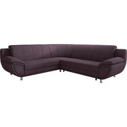 Trendmanufaktur Ecksofa &raquo;Rondo II, zeitlos & elegant, bequeme Armlehnen, L-Form&laquo; wahlweise mit Federkern, wahlweise mit Bettfunktion, B/T 247/267cm 
